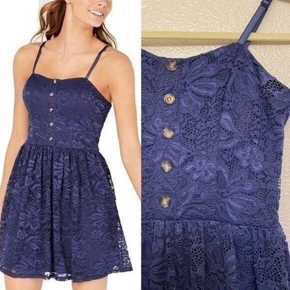 BCX | Dresses | Bcx Juniors Womans Navy Blue Lace | Poshmark